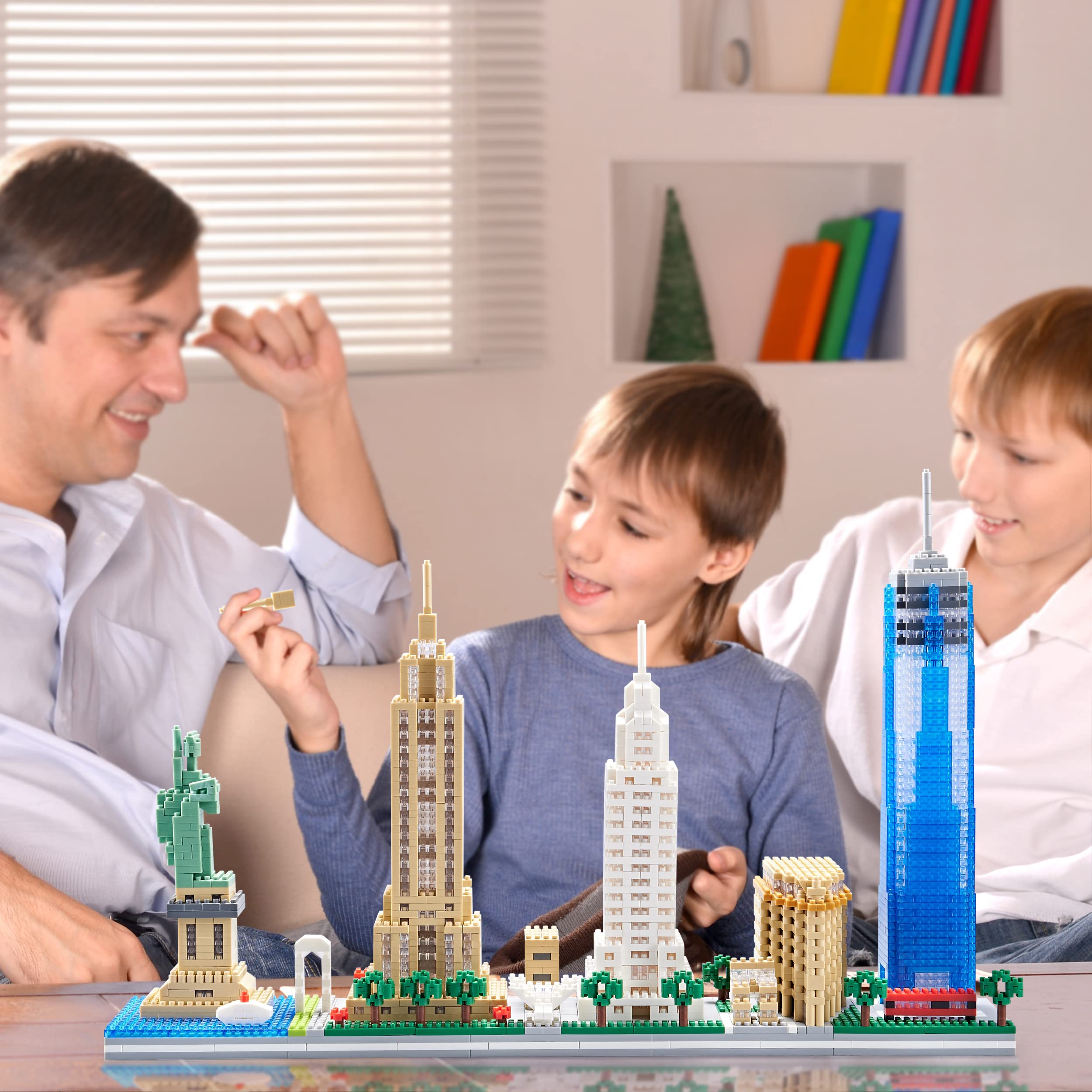 LUKHANG New York Skyline Building Set - 3452pcs | Challenging & Detailed Architecture for Adults & Teens