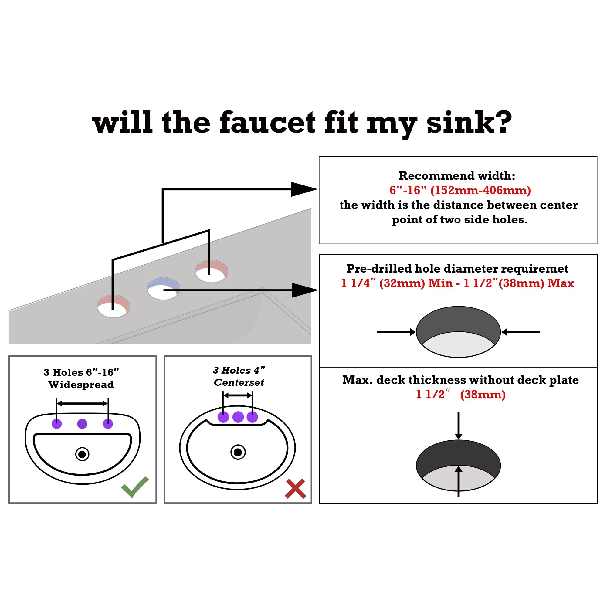 ENZO RODI 8 inch Bathroom Faucets Widespread Brushed Gold, Two-Handle Bath Lavatory Sink Faucet, for 3-Holes Wide, with Metal Lift Pop-up Drain Assembly, Transitional Mid-Arc Spout
