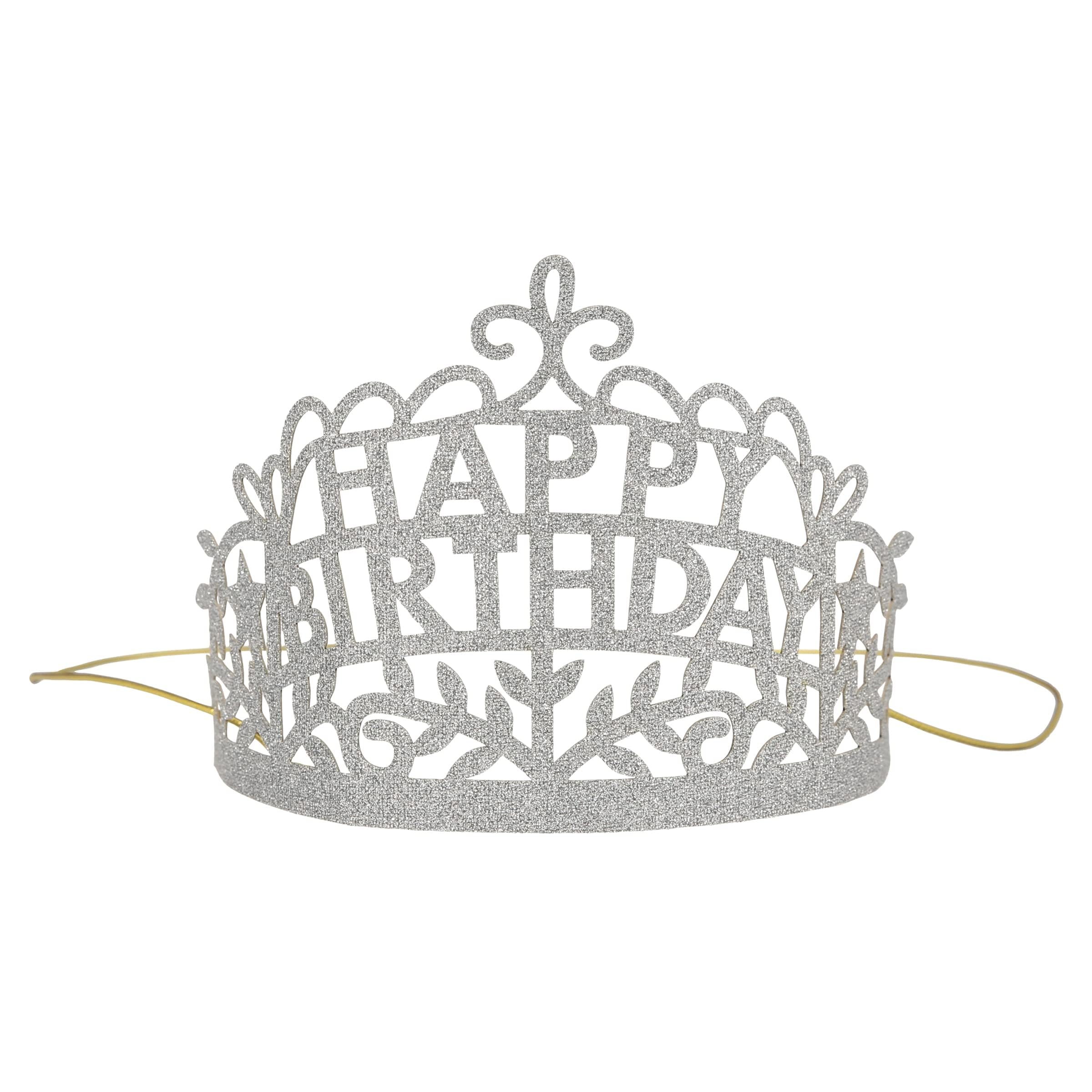Meri Meri Happy Birthday Party Tiaras (Pack of 8)