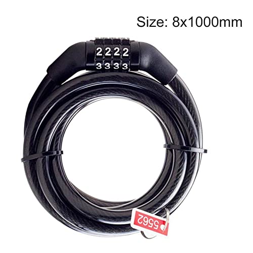 Bike Lock 4 Digit Code Combination Bicycle Lock Bicycle Security Lock Bicycle Equipment MTB Anti-Theft Ring Lock