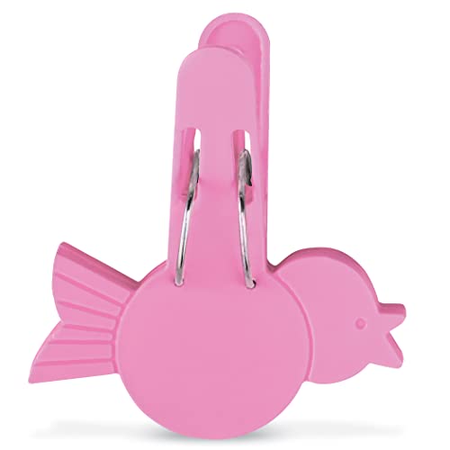 Collections Etc Multipurpose Colorful Sealing Bird Clips - Set of 24