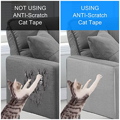 Furniture Protectors from Cats Couch Corner Protector for Anti Cats Scratch Protectors Deterrent for Furniture Tape XL - 8 Pack