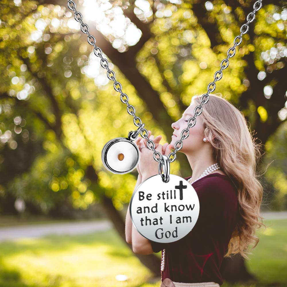 Be Still and Know That I Am God Mustard Seed Bracelet Inspirational Bible Verse Jewelry (bracelet)