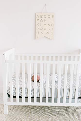 Premium Fitted Knit Crib Sheet/Toddler Sheet "Midtown" by Copper Pearl