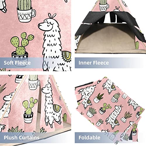 enheng Small Pet Hideout Cute Alpaca Hamster House Guinea Pig Playhouse for Dwarf Rabbits Hedgehogs Chinchillas