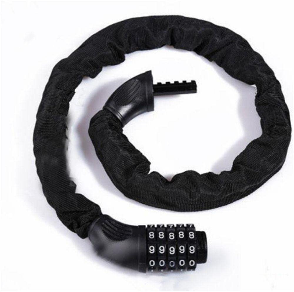 Bike Lock, 5 Position Resettable Combination Heavy Duty Anti-Theft Bike Lock, Bike Chain Lock, Security