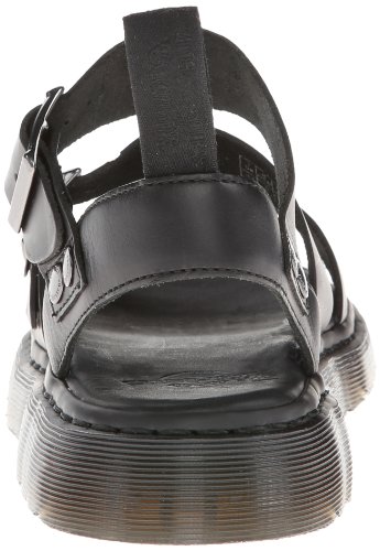 Dr. Martens mens Gryphon Gladiator Sandal, Black, 10-10.5 US