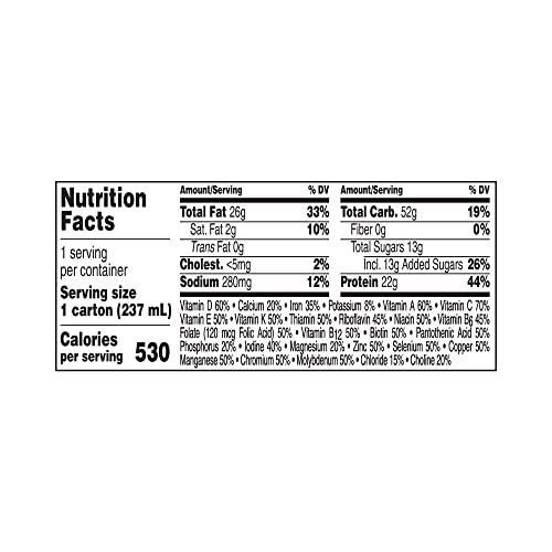 Boost Very High Calorie Vanilla Nutritional Drink β 22g Protein, 530 Nutrient Rich Calories, 8 Fl Oz (Pack of 24)