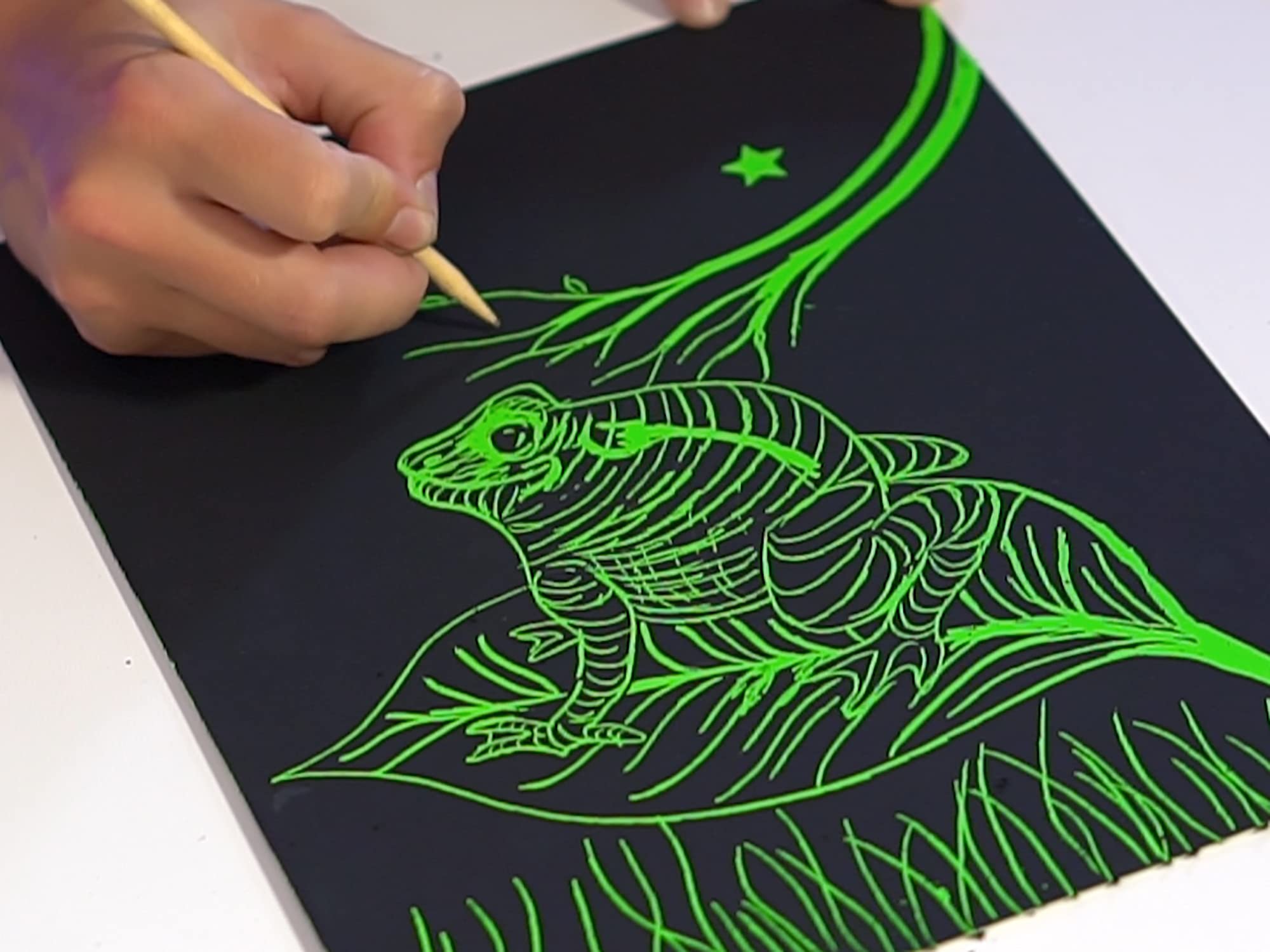 Marvin's Magic - Super Bright Scratch Art - x48 Premium Magic Scratch Boards - Scratch Art Kit with Black Scratch Paper & Rainbow Scratch Paper - Scratch Art for Kids