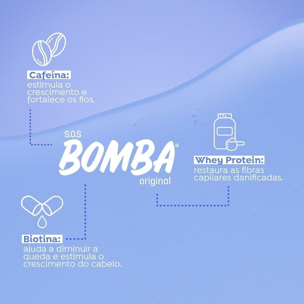Salon Line - Linha SOS Bomba (Crescimento) - Tonico Fortalecedor 100 Ml - (SOS Bomb (Growth) - Strengthening Tonic 3.38 Fl Oz)