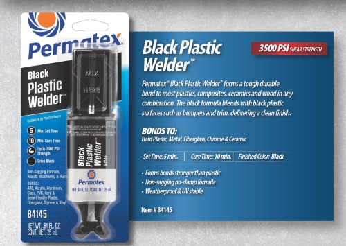 Permatex 84145 Permapoxy Black Plastic Weld - 0.84 fl. oz.