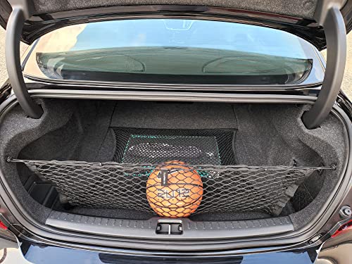 Envelope + Floor Style Automotive Elastic Trunk Cargo Net for Volvo S60 B5-2019-2023 - Premium Trunk Organizer and Storage - Luggage Net for Sedan - Car Organizer for Volvo S60 T8