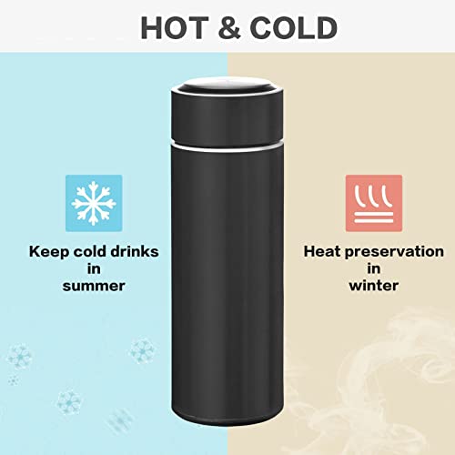 CaTaKu Eiffel Ballet Dancer Water Bottle Insulated 16 oz Stainless Steel Flask Thermos Bottle for Coffee Water Drink Reusable Wide Mouth Vacuum Travel Mug