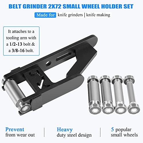 Belt Grinder 2x72 Small Wheel Holder Set 5 Sizes For knife Grinders Knife Making, 7.8In, 7.8