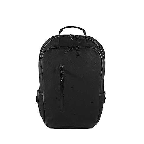 DEFY Bucktown Waxed Canvas Backpack | 23 Liter Utility Backpack For Men | Professional Work Bag w/ 17 Inch Laptop Sleeve | Premium Tech Backpack | Water Repellent Travel & Commuter Pack (Black)