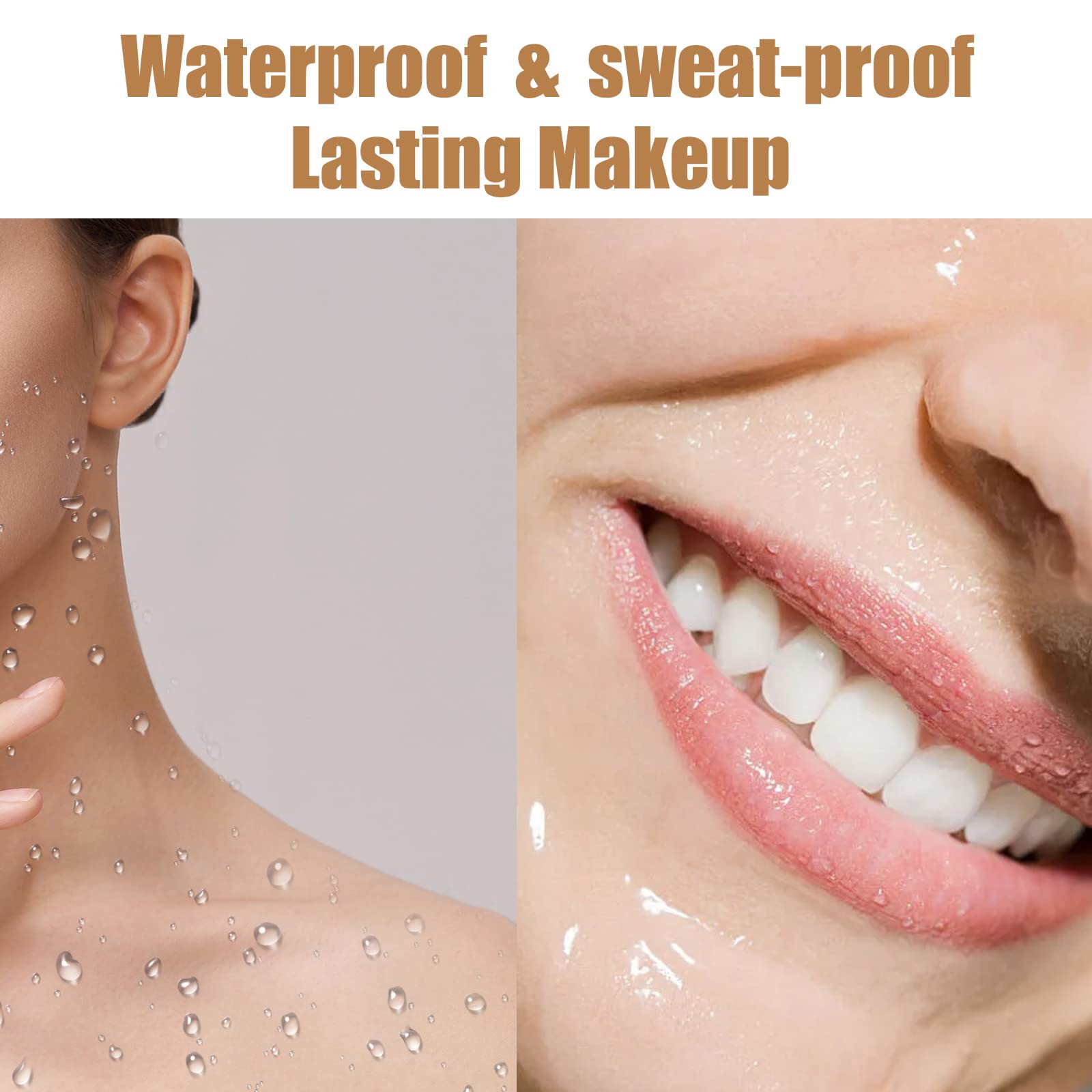CENNYO Tattoo Cover Up, 2 Colors Makeup Waterproof, Invisible Skin Concealer Set, Long Lasting Suitable for and Scars, Dark Spots, Vitiligo, 0.07 kilograms