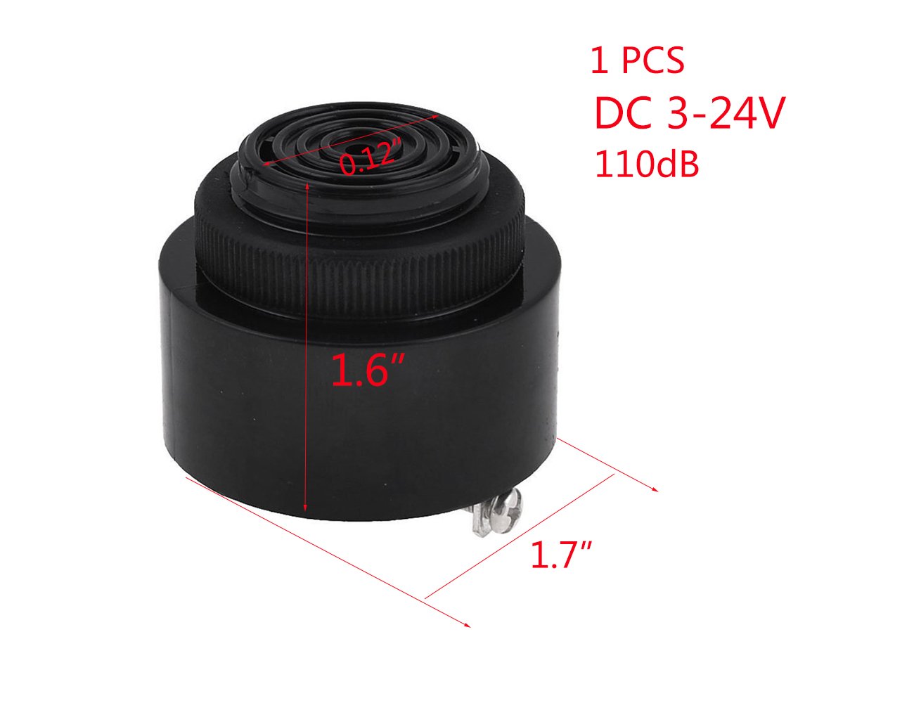 YXQ DC 3-24V 110dB Industrial Electronic Continuous Sound Buzzer 2.8KHz