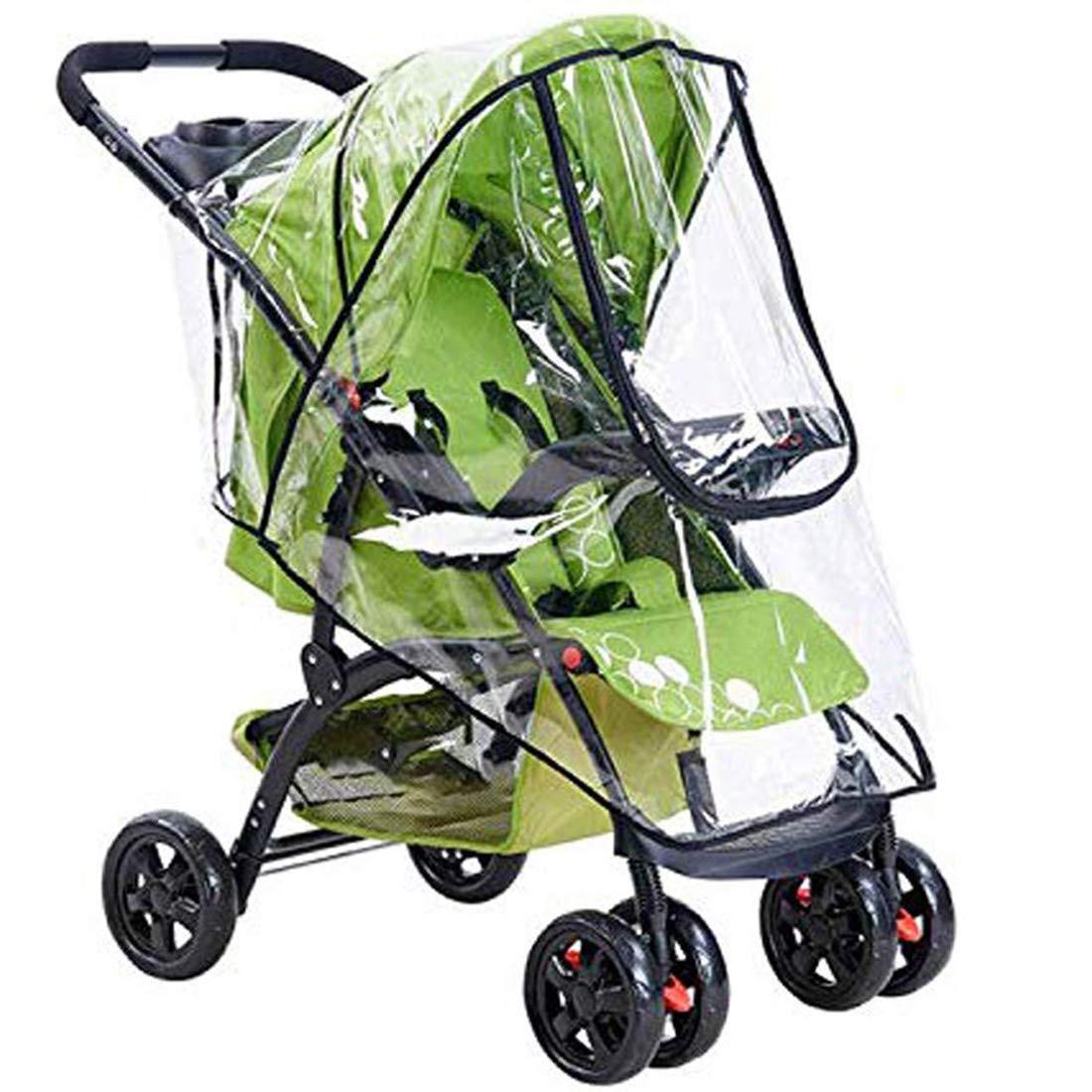Baby Stroller Rain Cover - WENTS Plastic Transparent Waterproof Rainproof Dustproof Windproof Universal Stroller Raincover