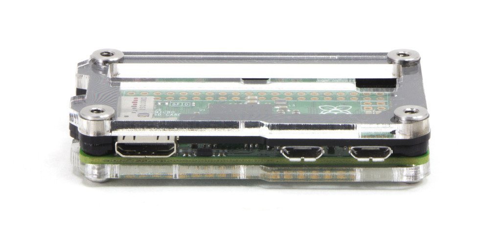 Zebra Zero Case for Raspberry Pi Zero & Zero Wireless ~ Black Ice GPIO by C4Labs