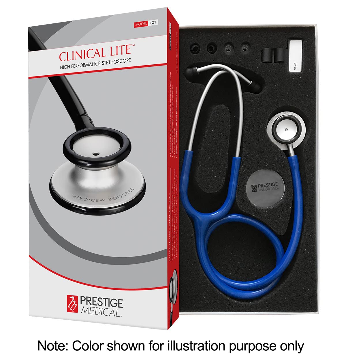 Prestige Medical Clinical Lite Stethoscope, Purple, 31 Inch (Pack of 1)
