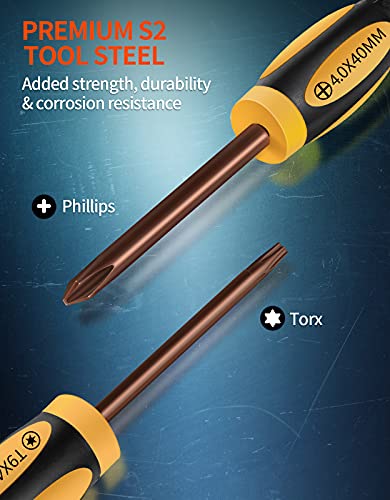 Cleaning Repair Tool Kit for PS4 PS5-12 in 1 TR8 TR9 T8 T9 Torx Security Screwdriver with PH00 PH0 PH1 Set, Thumb Cap, Tear Down Accessories for Playstation 4 5 3 PS3 Console, Controller