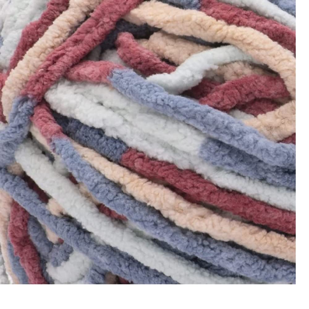 Bernat Baby Blanket Yarn - Big Ball (10.5 Oz) - Button Roses - 2-Pack Bundle with Bella's Crafts Stitch Markers