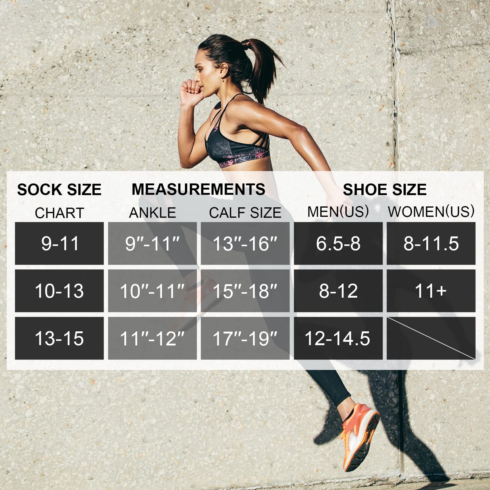 Athlemo 6Pairs Cotton Compression Socks for Men & Women Circulation 8-15mmHg Knee High Socks