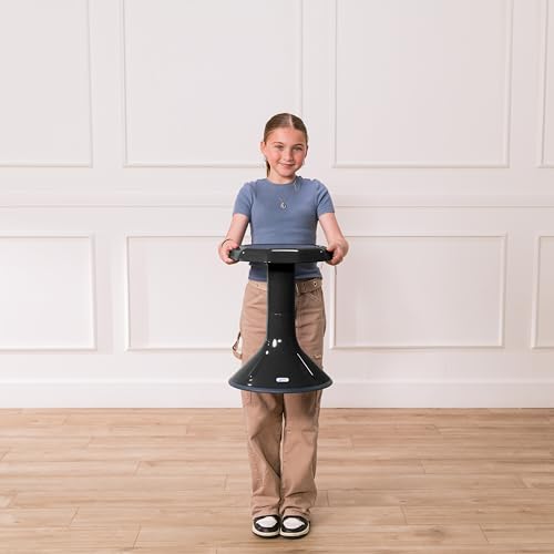 ECR4Kids ACE Active Core Engagement Wobble Stool, 18-Inch Seat Height, Flexible Seating, Black