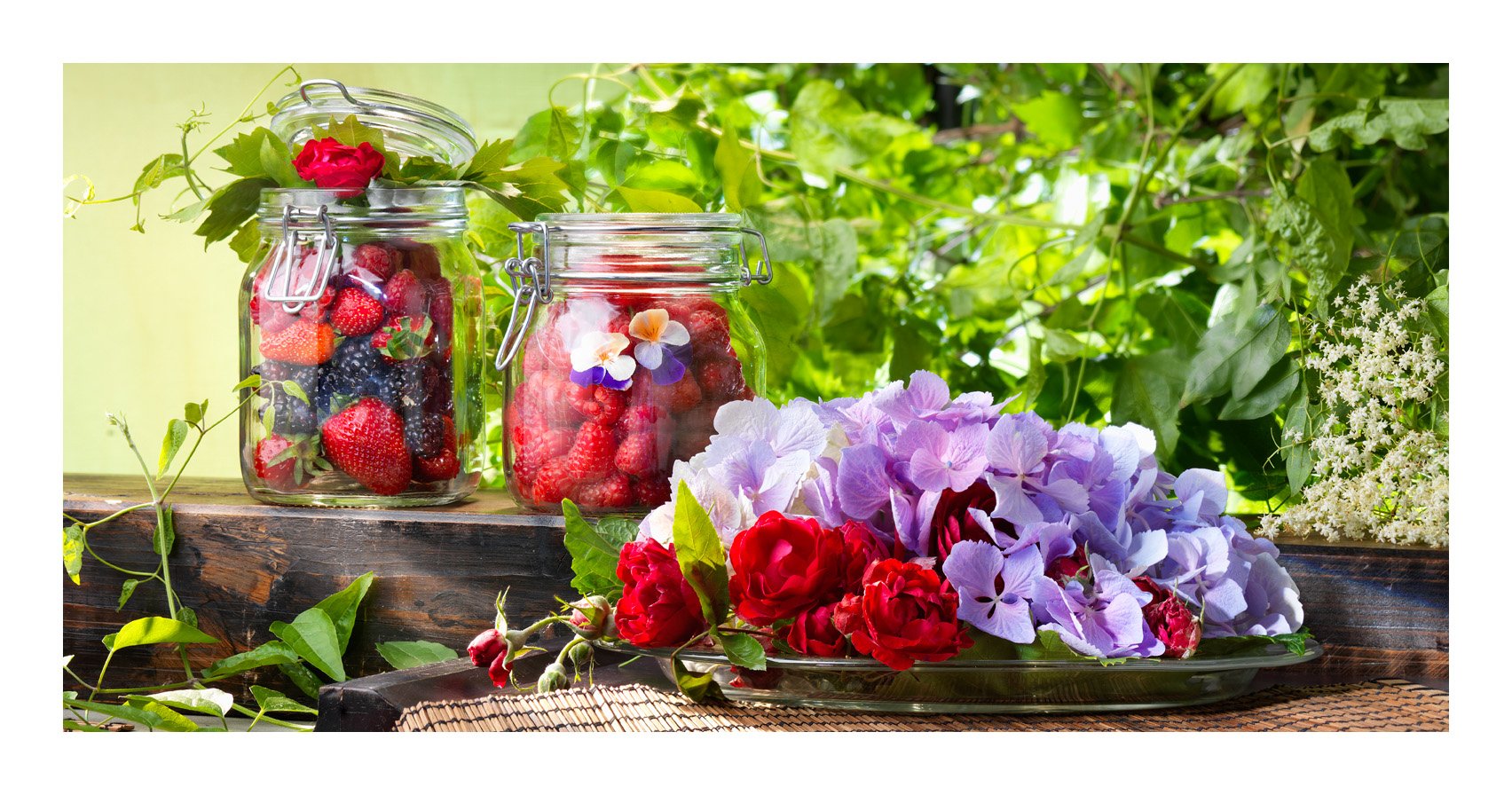 Bormioli Rocco Fido Clear Glass 5 Piece Canning Jar Set
