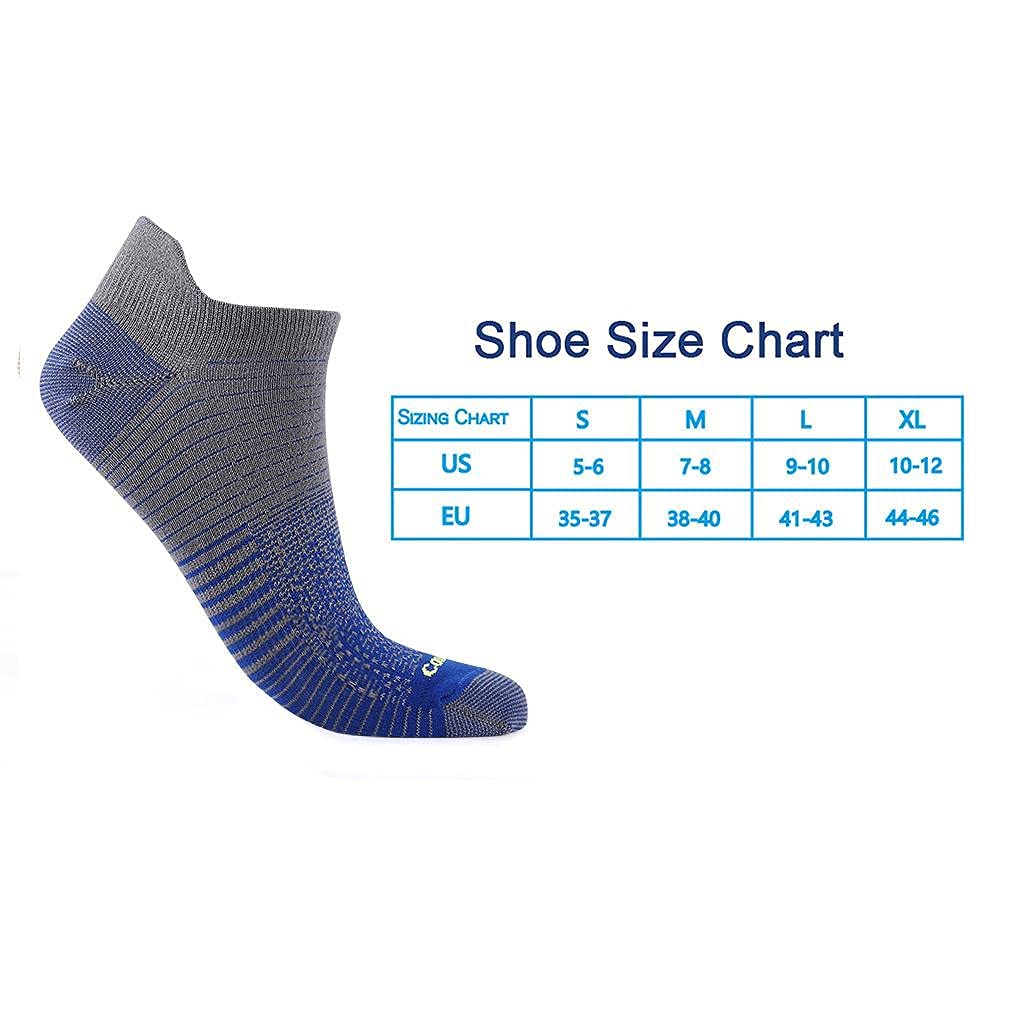 Andake Running Socks Low Cut Sports Socks Coolmax Socks No Show Cushion Socks Athletic Socks For Men Women