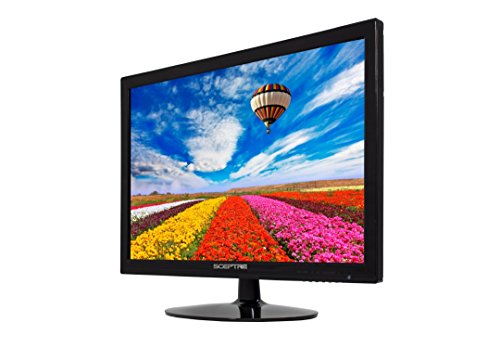 Sceptre 24 Inch 75Hz Slim LED Monitor with Build-in Speakers HDMI VGA, New Black (E248W-19208A)