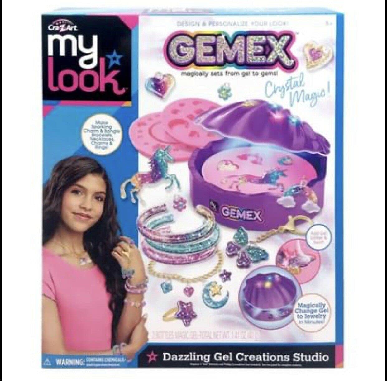 MY LOOK Gemex Dazzling Gel Creations Studio Craft Activity Kit 46909