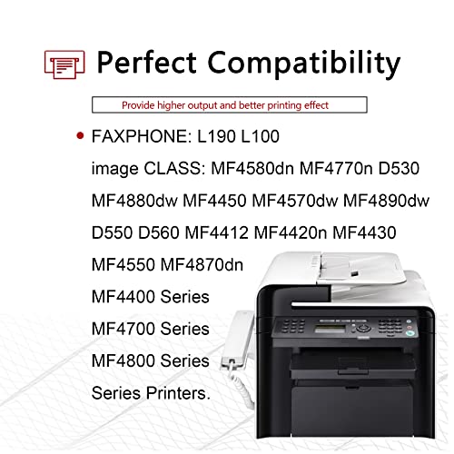 High Yield Cartridge 128 3500B001AA CRG128 Toner Cartridge Replacement for Canon 128 ImageCLASS MF4580dn Printer Ink, 2 Pack Up to 4,600 Pages