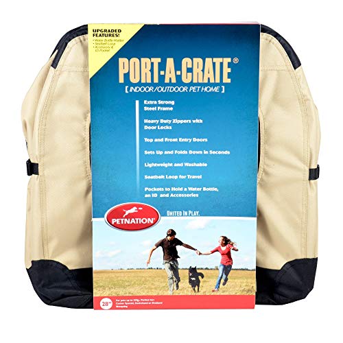 Petnation 610 Port-A-Crate Indoor and Outdoor Home for Pets, 28-Inch
