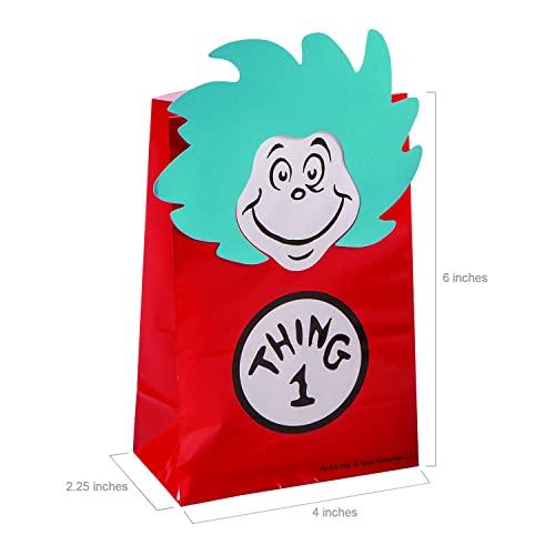 Fun Express Dr. Seuss Thing 1 & Thing 2 Treat Bags - 12 Pieces