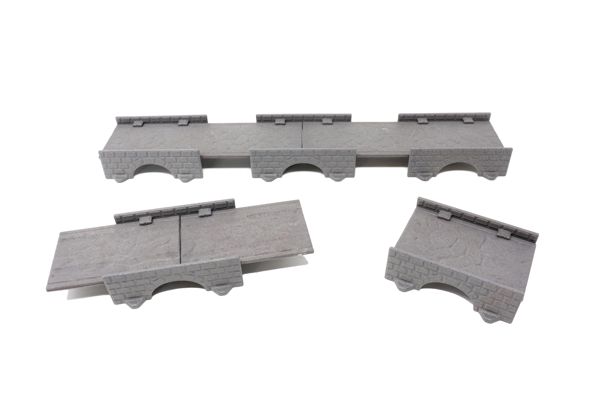 Stone Bridges Kit - Mini Dungeon Castle Cavern Terrain for RPGs, Dungeons & Dragons (DND), Pathfinder, War Gaming, and More! by DCD (21pcs, 3ft)