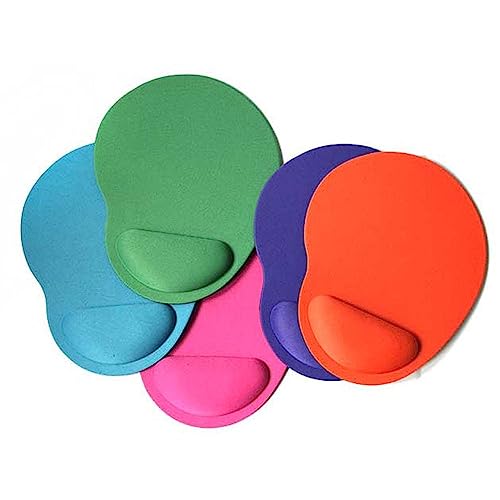 Ergonomic Computer Mouse Pad with Wrist Rest Support, Gaming Mouse Pad Non-Slip Base for Home Office Working Studying(Black)