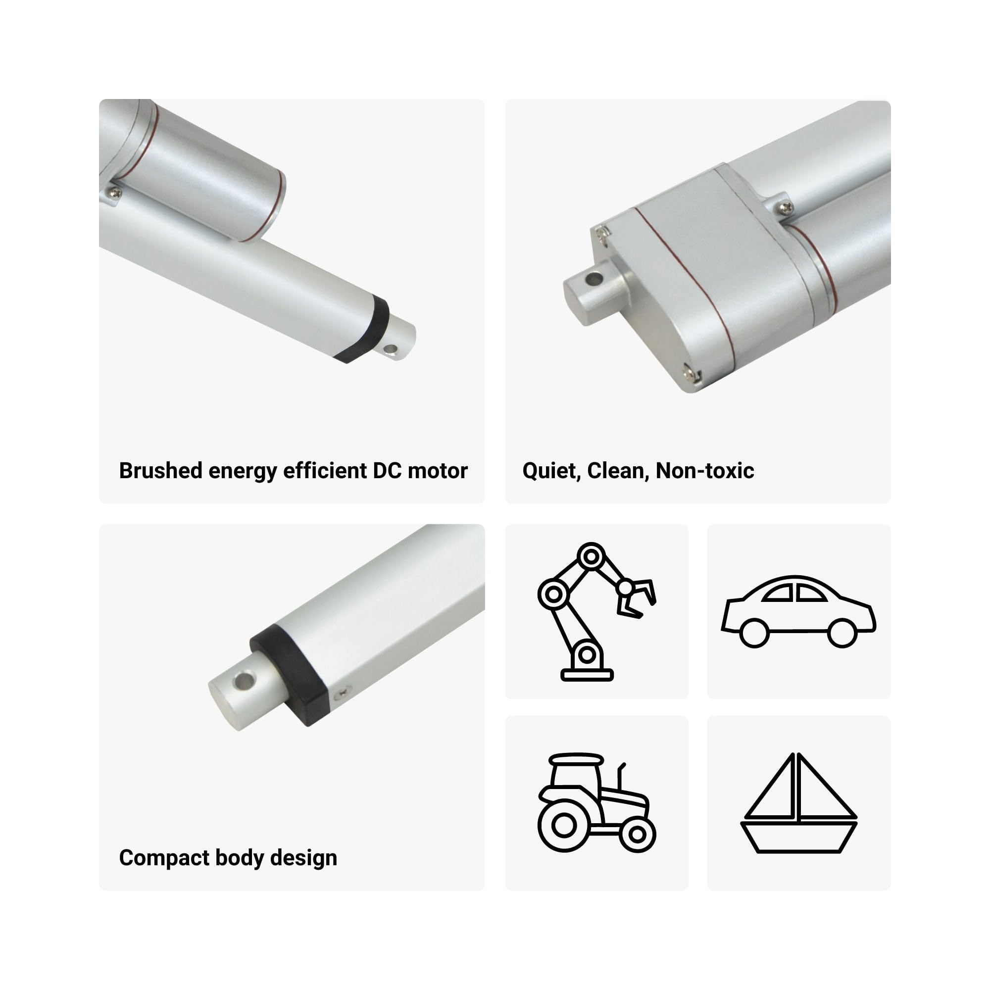 Progressive Automations 12V Potentiometer Feedback Mini Linear Electric Actuator: 4", 35 lbs, Innovative Compact Design, Versatile Capabilities for Home General Automation, Automotive, Manufacturing
