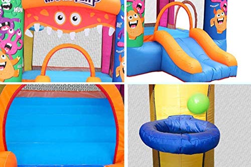 Inflatable Bouncy Castle, Children's Inflatable Castle, Small Indoor and Outdoor Trampoline, Environmental Protection, Oxford Cloth Fabric, Water Inflatable Children's Playground