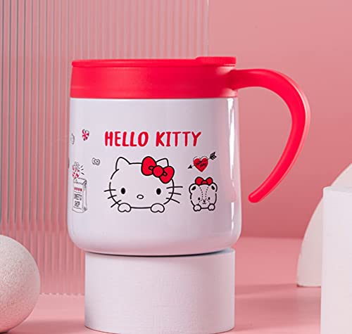Everyday Delights Hello Kitty Stainless Steel Insulated Cup with Lid, 350ml