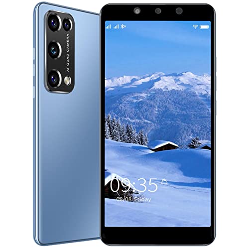 CAOY Unlocked Cell Phones, Android 10.0 5.8-inch Curved Screen Smartphone, 1GB + 8GB Support 2 SIM Card and 128G SD Card Best for Father Childrens Gift (Blue)