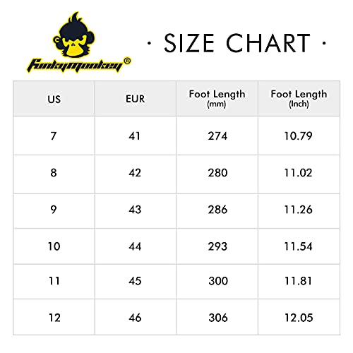 FUNKYMONKEY Men's Comfort Slides Double Buckle Adjustable EVA Flat Sandals (7 M US, Black/SPK)