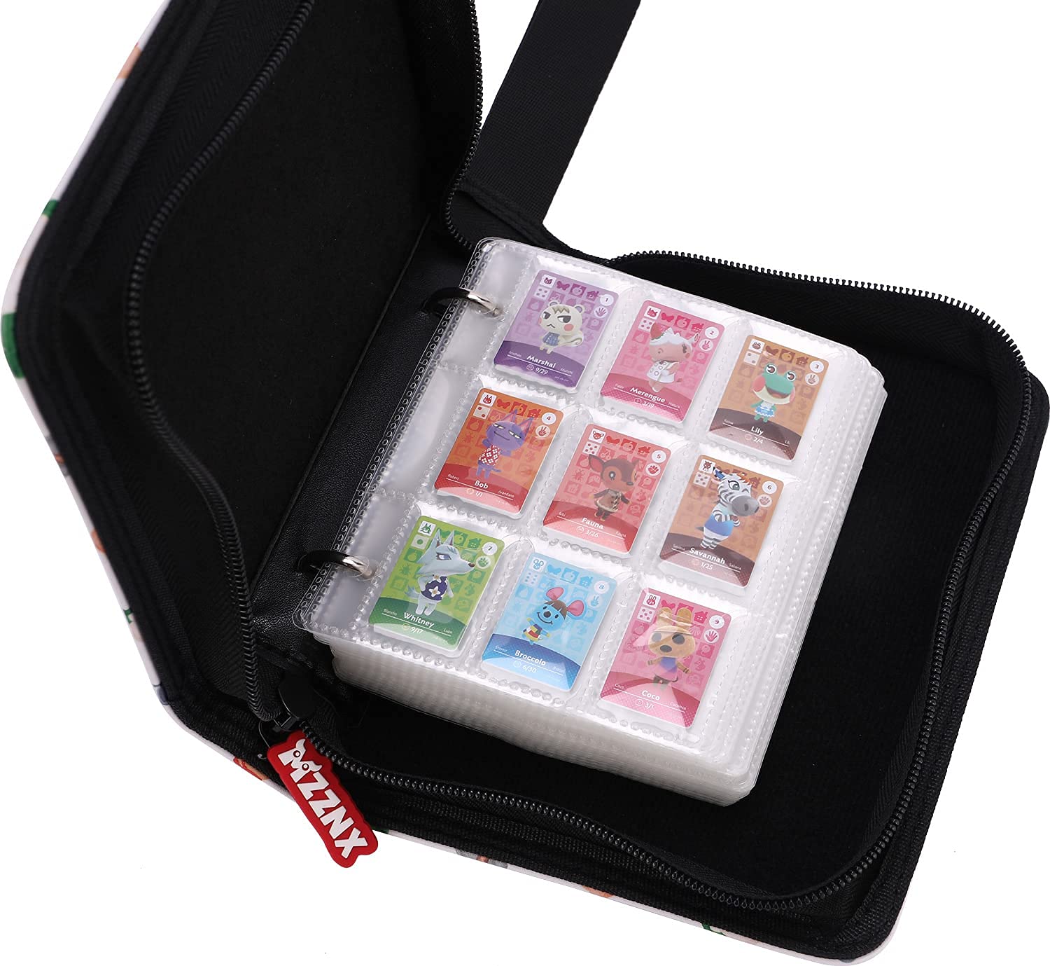 MZZNX 495 Pockets Binder Holder for Animal Crossing Mini Amiibo Cards, 1.3"x1" ACNH NFC Tag Game Mini Cards Holder (Tools)