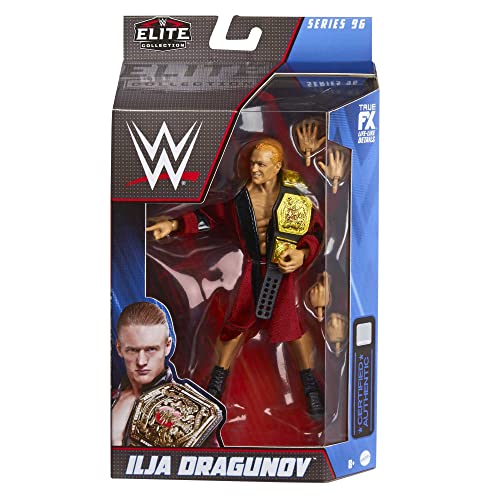 Mattel WWE Ilja Dragonov Elite Collection Action Figure, 6-inch Posable Collectible Gift for WWE Fans Ages 8 Years Old & Up