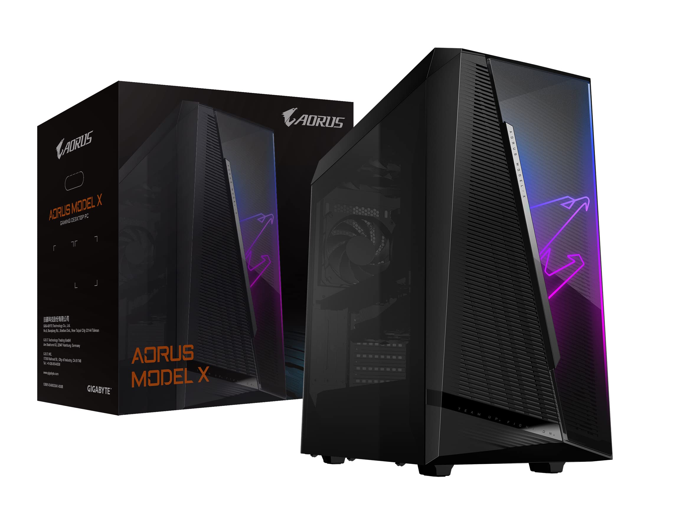 GIGABYTE AORUS Model X Gaming PC Computer Desktop (AMD R9 5900X, NVIDIA GeForce RTX 3080 GDDR6X 10GB, 32GB DDR4 RAM, 3TB M.2 SSD) - GB-AMXR9N8A-20A1