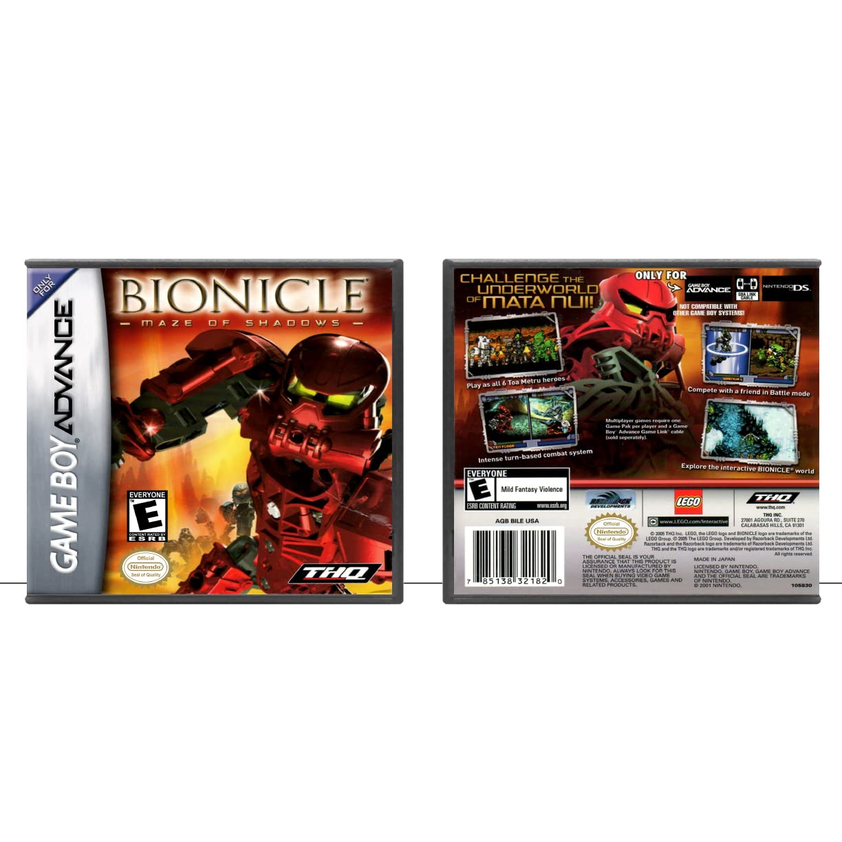 Bionicle: Maze of Shadows | (GBA) Game Boy Advance - Game Case Only - No Game