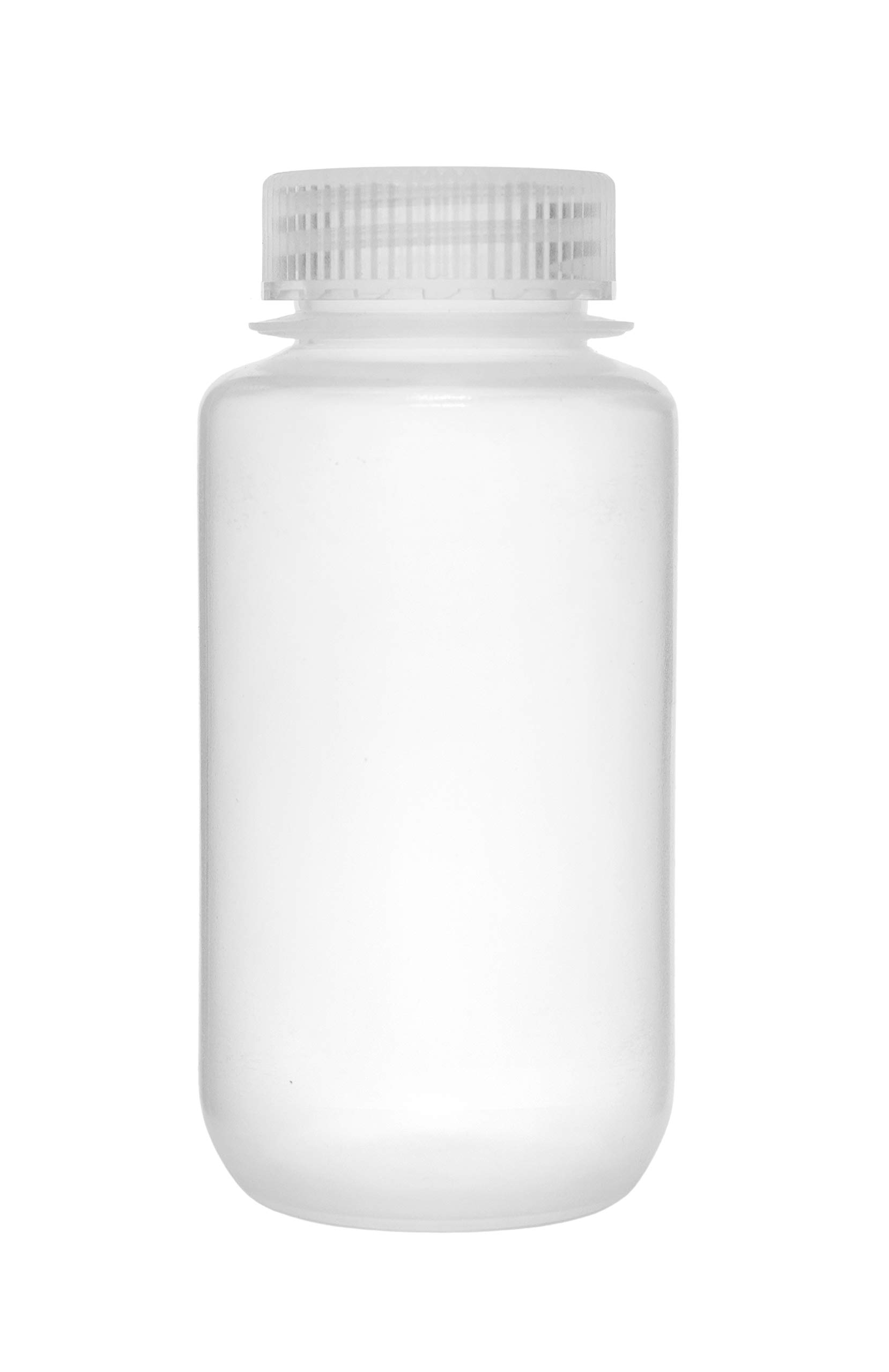 EISCO 6PK Reagent Bottles, 250ml - Wide Mouth with Screw Cap - Polypropylene - Translucent Labs