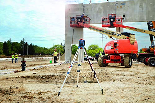 BOSCH REVOLVE900 GRL900-20HVK Exterior 1000ft Range Horizontal/Vertical Self-Leveling Cordless Rotary Laser Kit with Tripod, 8ft Grade Rod and Laser Receiver , Black