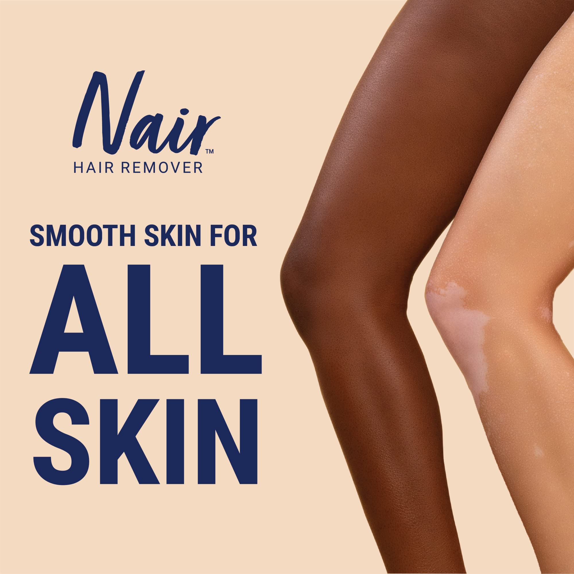 Nair Hair Remover Moisturizing Face Cream with Sweet Almond Oil 2 oz (Pack of 5)