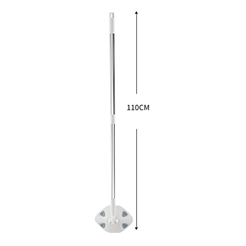 Fenteer Cleaning Mops Reusable Sweeping 360 Rotary Head Mopping Wet Dry Mops Surface Floor Cleaner for Indoor Kitchen Bathroom Office Hardwood Floor